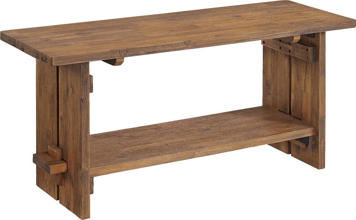 Clintom Natural Beige,White Accent Bench | Rooms to Go