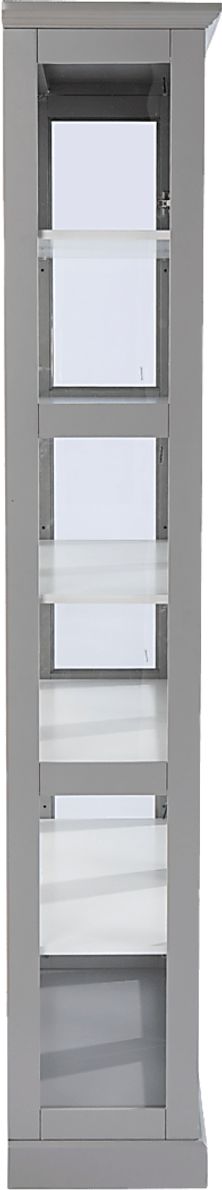 Clovermeade Gray Curio Cabinet - Rooms To Go