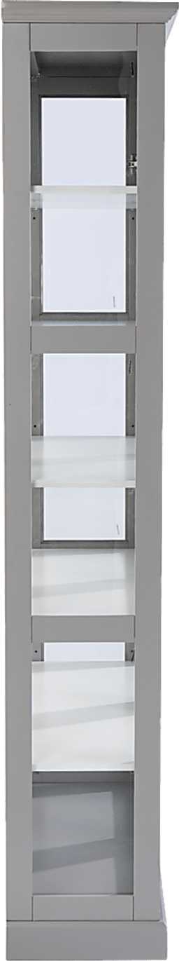 Clovermeade Gray Curio Cabinet | Rooms to Go