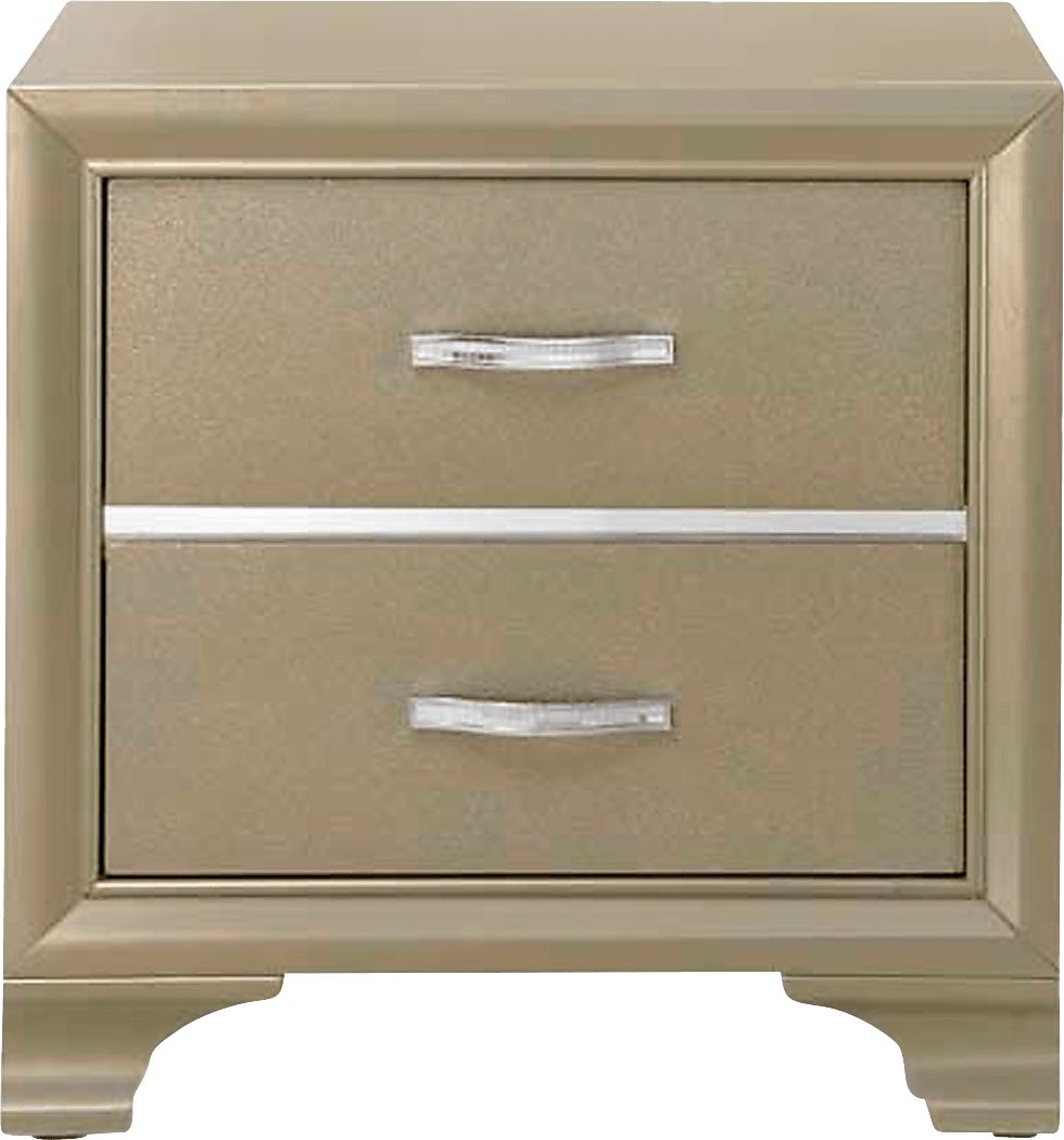 Cloverview Champagne Beige Nightstand | Rooms to Go