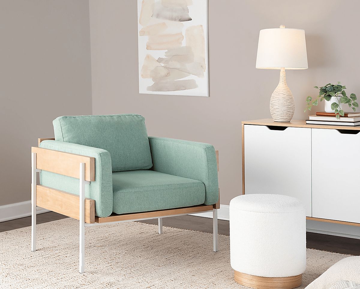 Clyburn Green Polyester Fabric Accent Chair | Rooms to Go