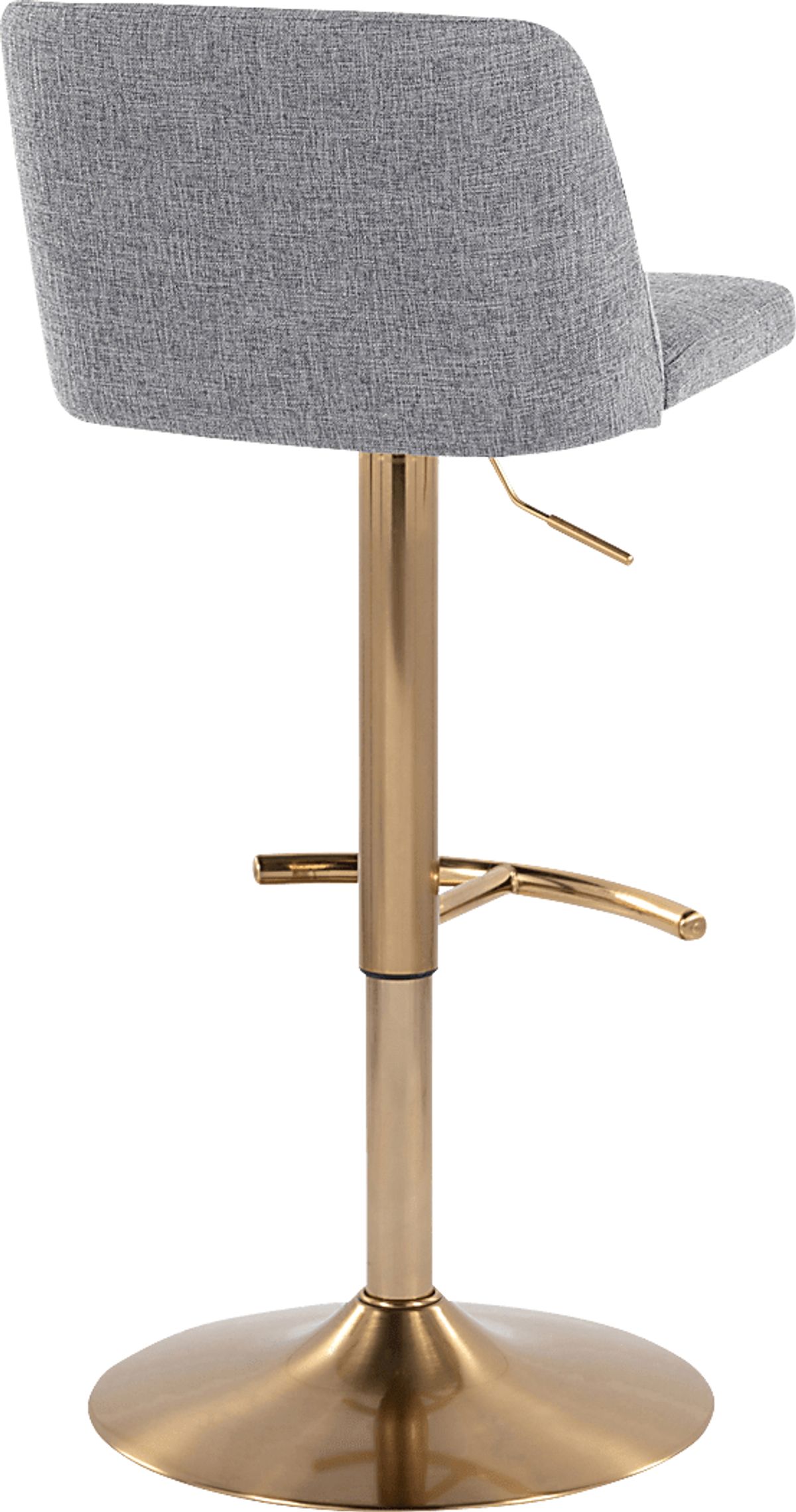 Clyo XIII Gold Colors,Metal Gray Polyester Fabric Adjustable,Swivel ...