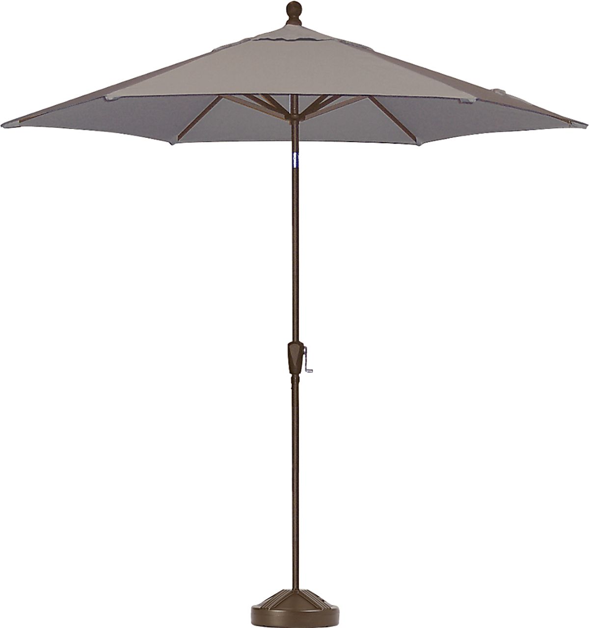 Coastal Point Bronze Metal Gray Aluminum Outdoor Adjustable Umbrella ...