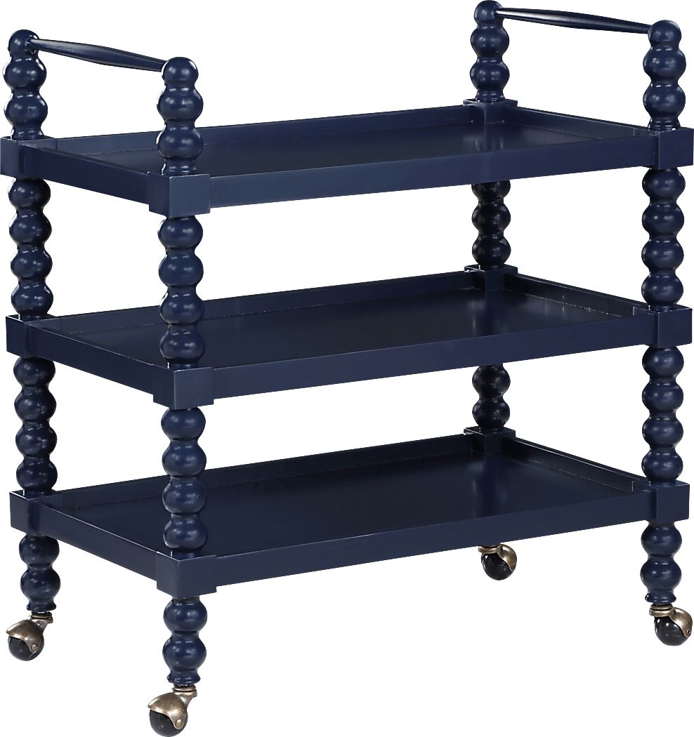 Coastina Blue Kitchen Cart - Rooms To Go