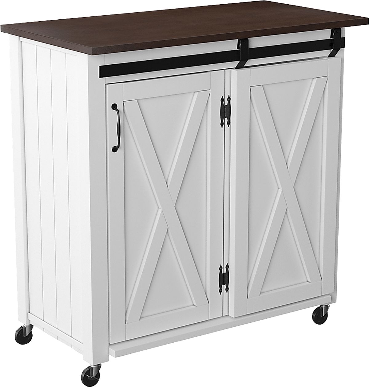Cobworth White Colors,White Kitchen Cart - Rooms To Go