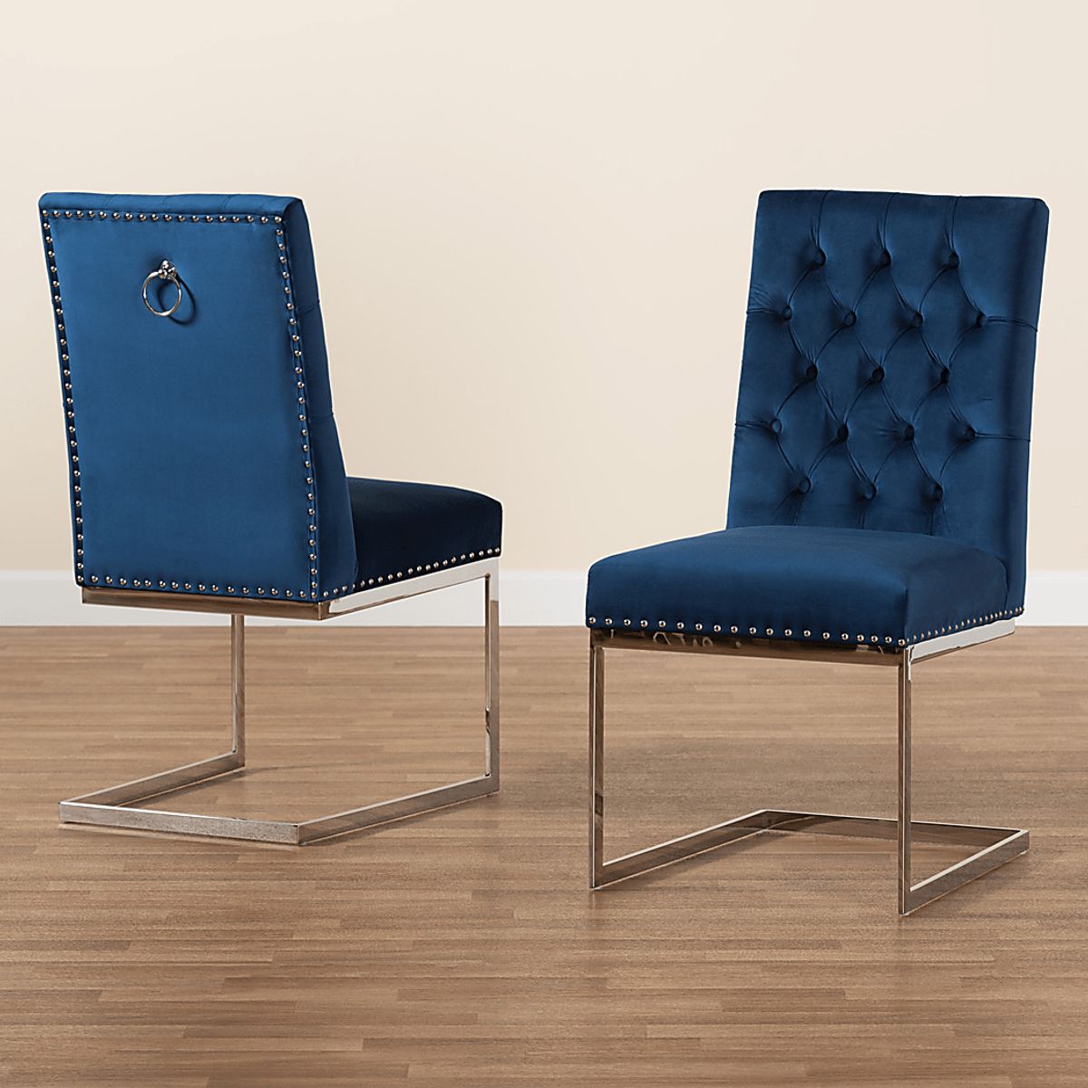 Cofrin Blue Polyester Fabric Dining Chair | Rooms to Go