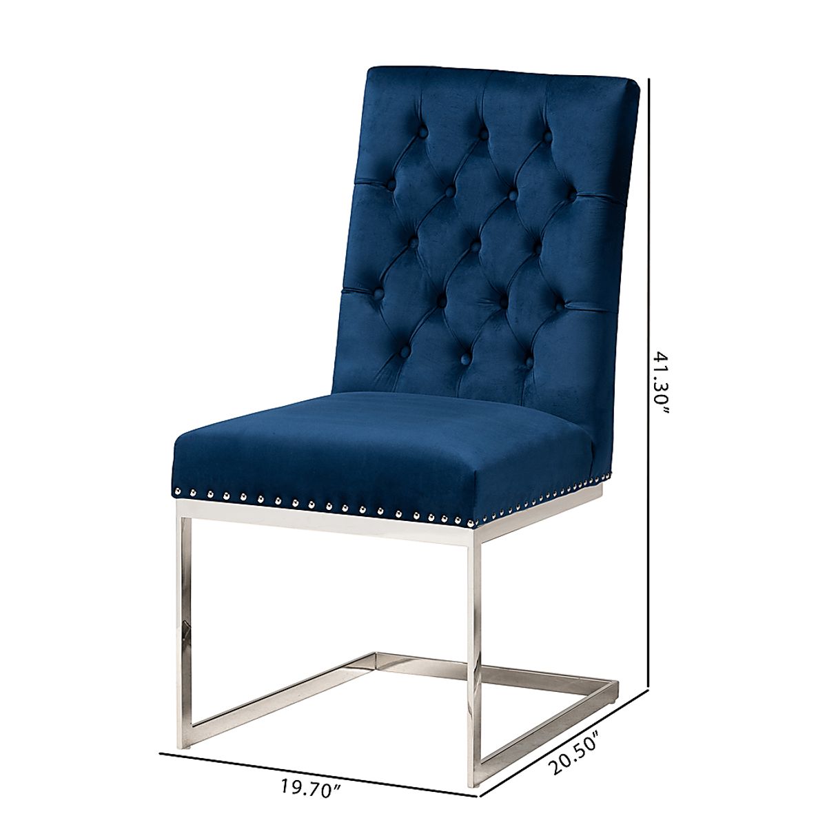 Cofrin Blue Polyester Fabric Dining Chair | Rooms to Go