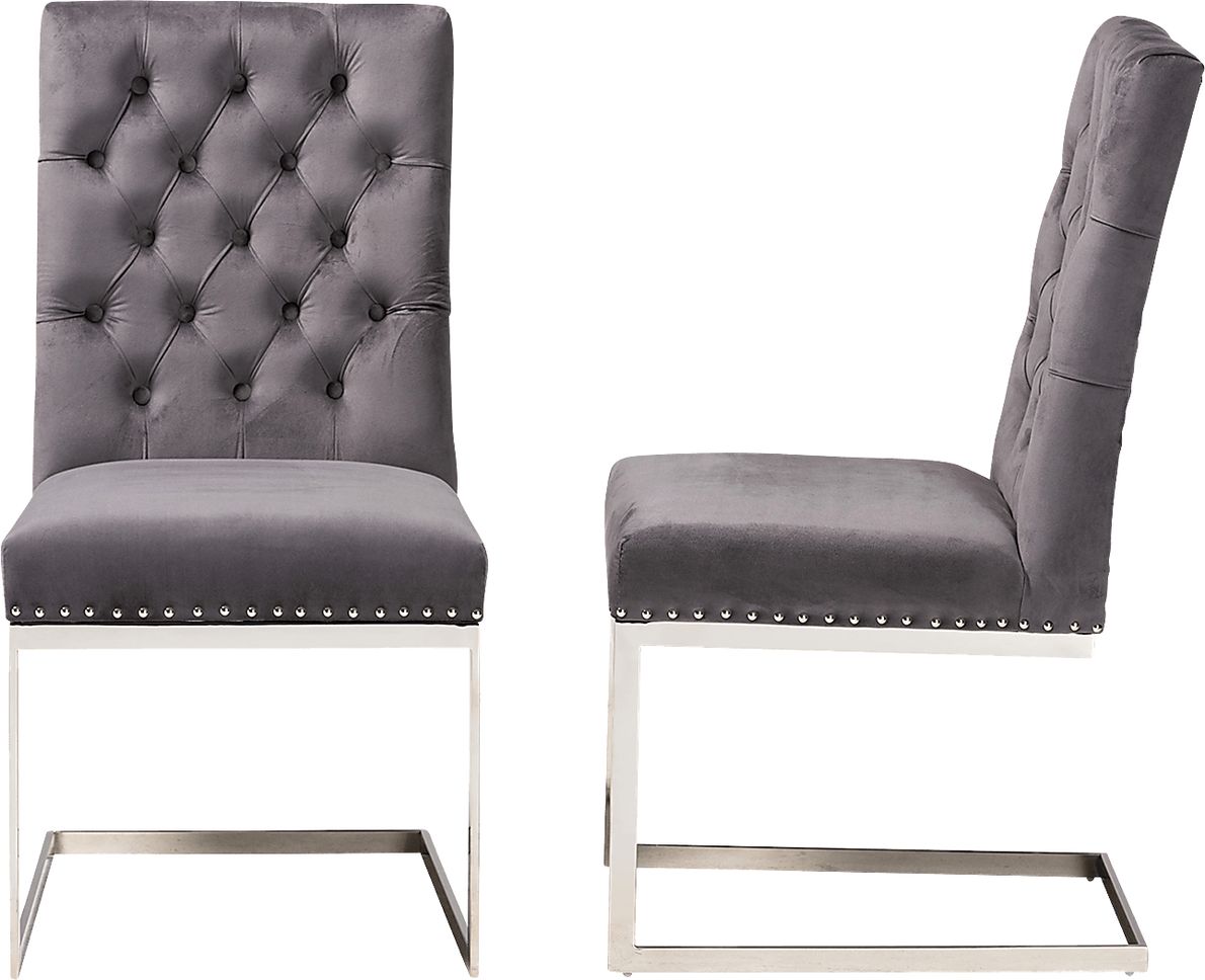 Cofrin Gray Side Chair, Set of 2 - Rooms To Go