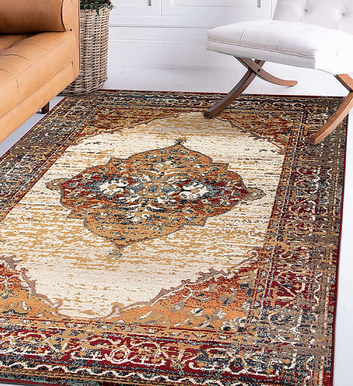 Coimo Brown,Red Rugs | Rooms to Go