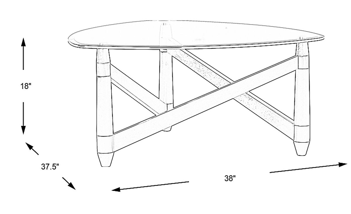 Colden Espresso Dark Wood Cocktail Table | Rooms to Go
