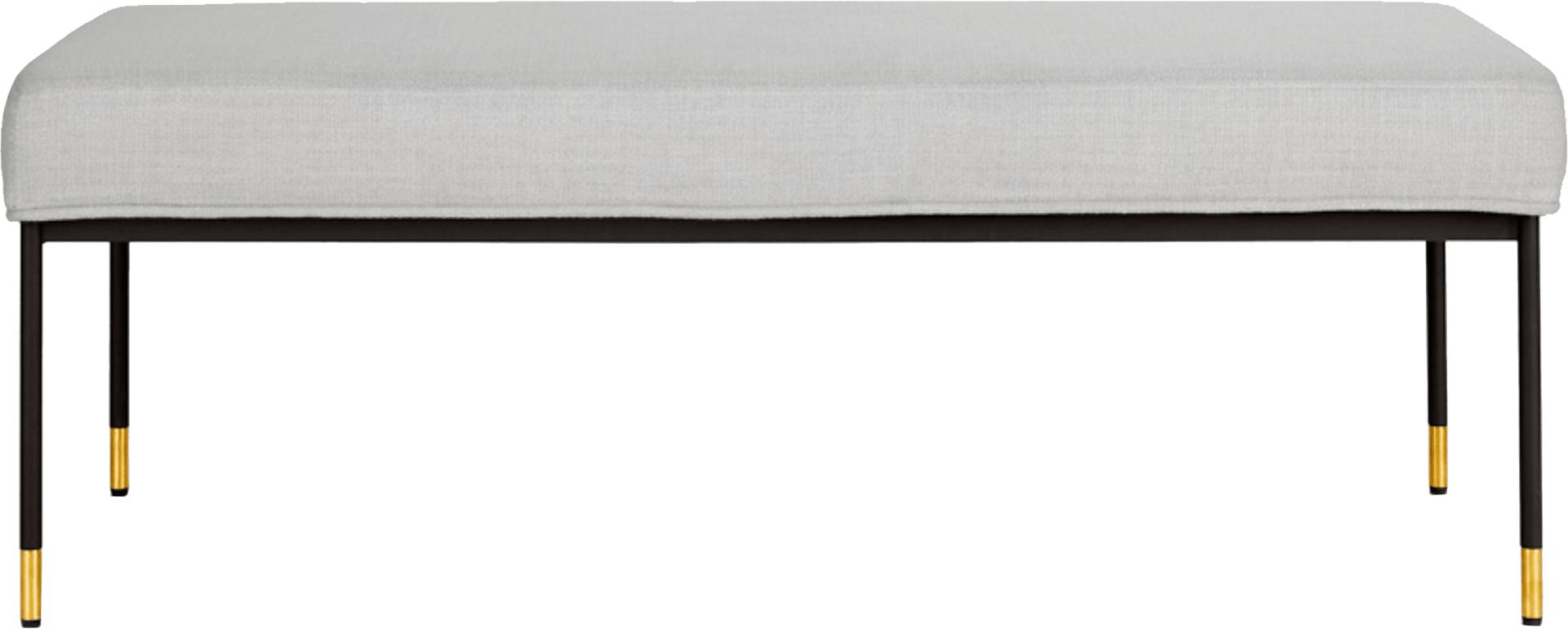Coletero Light Gray Polyester Fabric Bench | Rooms to Go