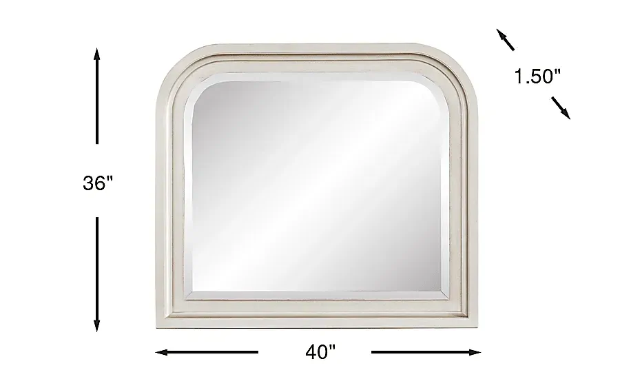 Colette Silver Gray Mirror | Rooms to Go