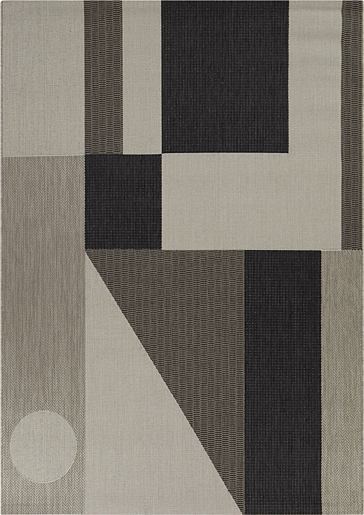 Colton Brown Polypropylene Fabric Rug | Rooms to Go