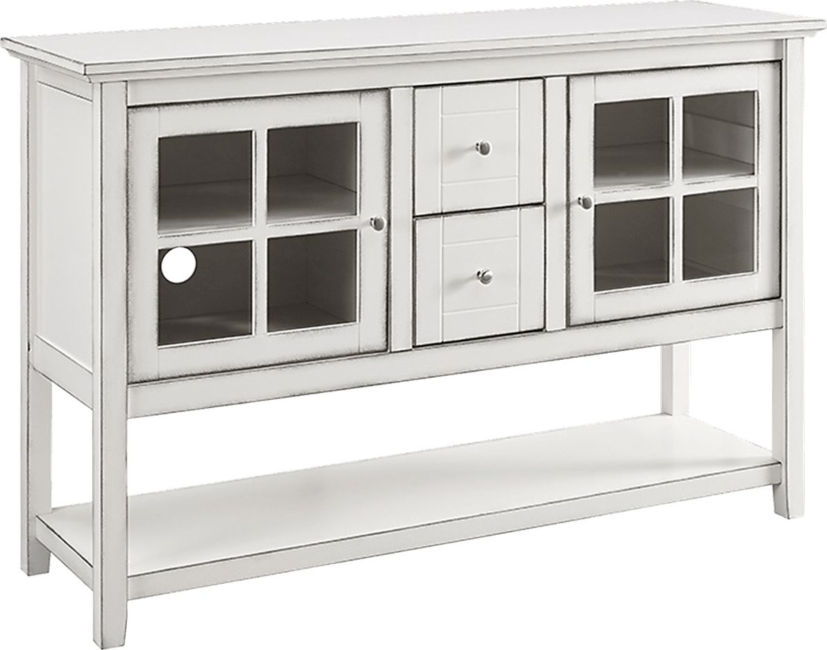 Columby White Colors,White Buffet Console Table | Rooms to Go