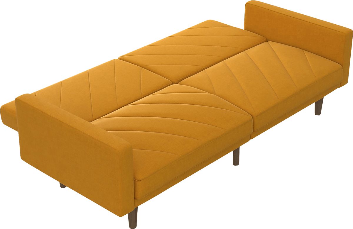 Colyer Mustard Yellow Futon | Rooms to Go