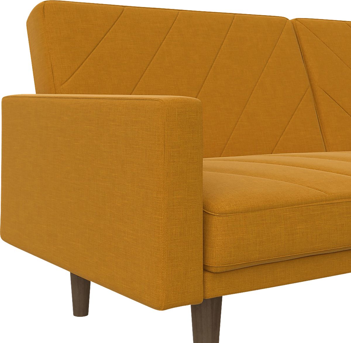 Colyer Mustard Yellow Futon | Rooms to Go