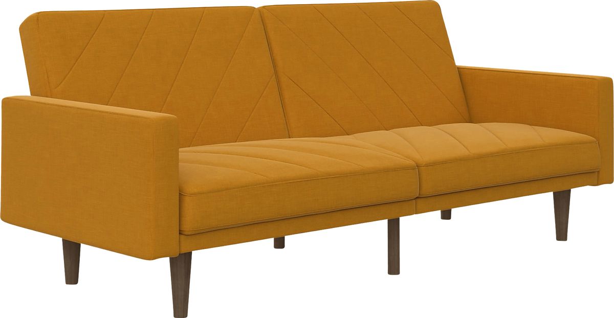 Colyer Mustard Yellow Futon | Rooms to Go