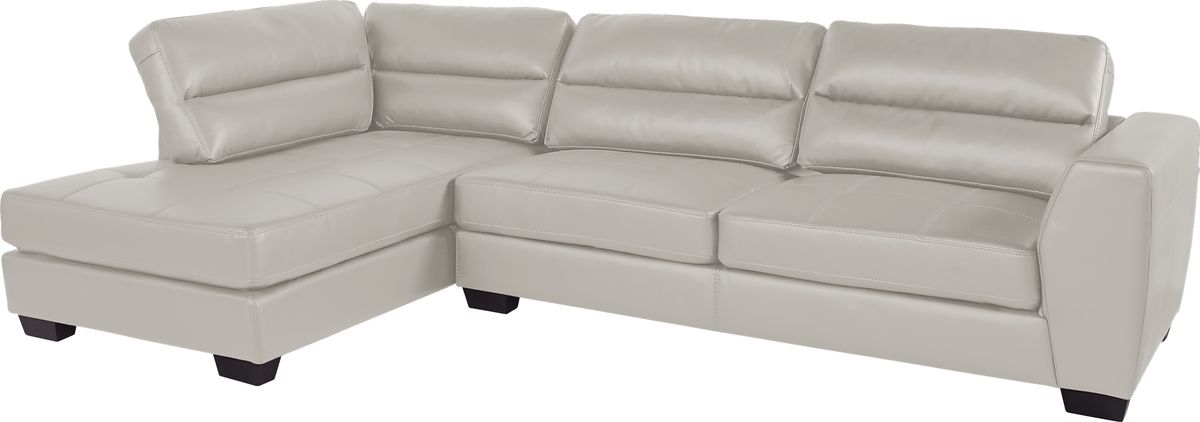 Congress Street Beige Synthetic Fabric 2 Pc Sectional Rooms To Go
