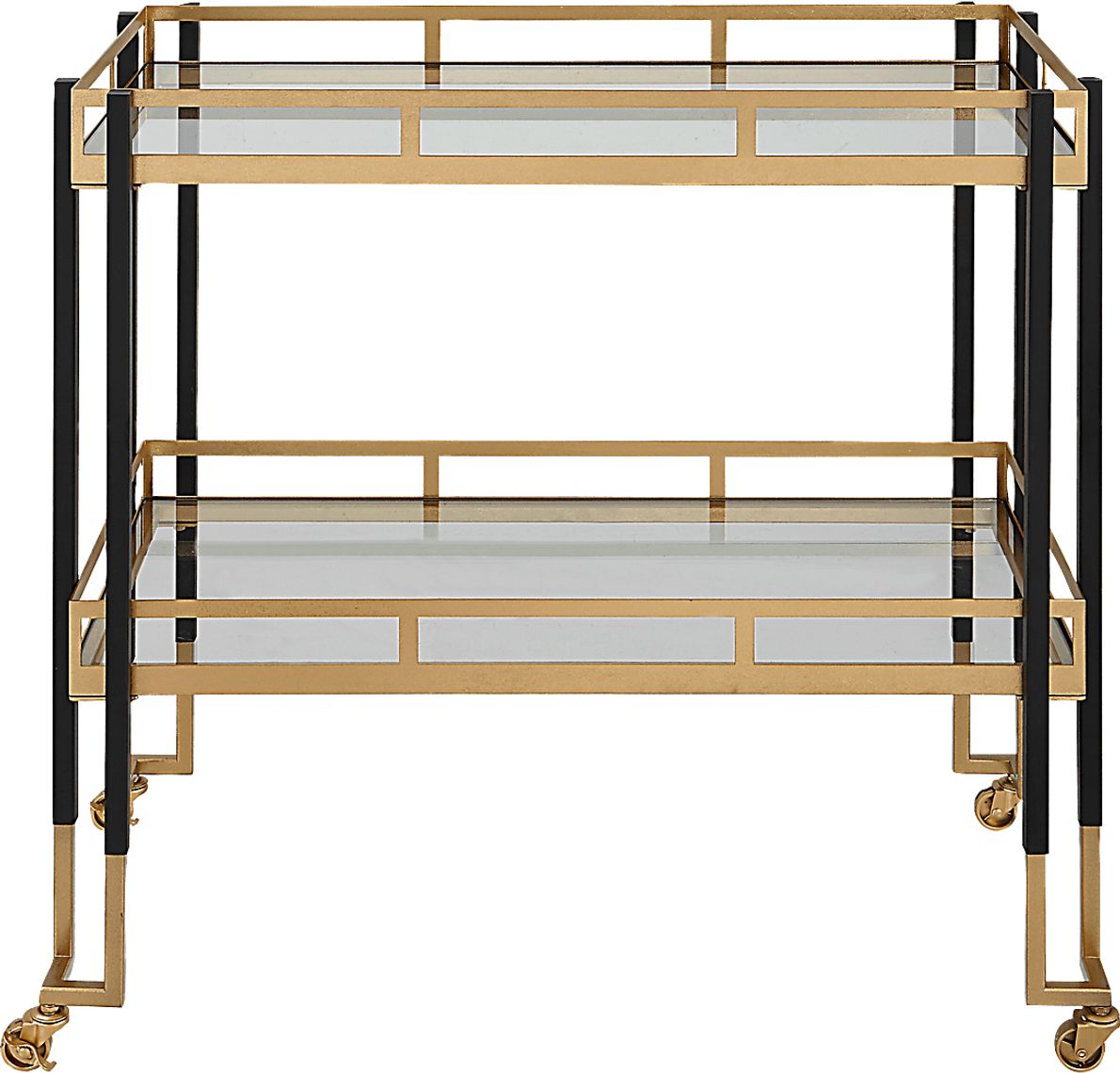 Conti Gold Bar Cart - Rooms To Go