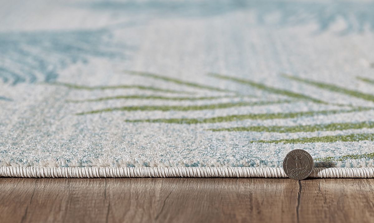 Conviser Spa Blue Rugs | Rooms to Go