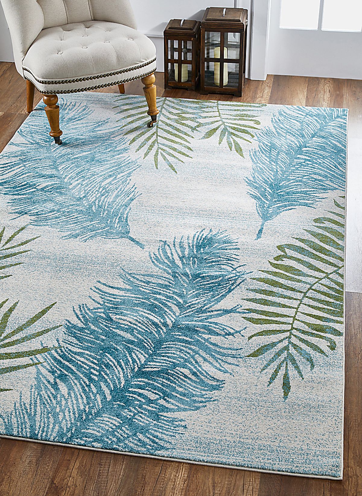 Conviser Spa Blue Rugs | Rooms to Go