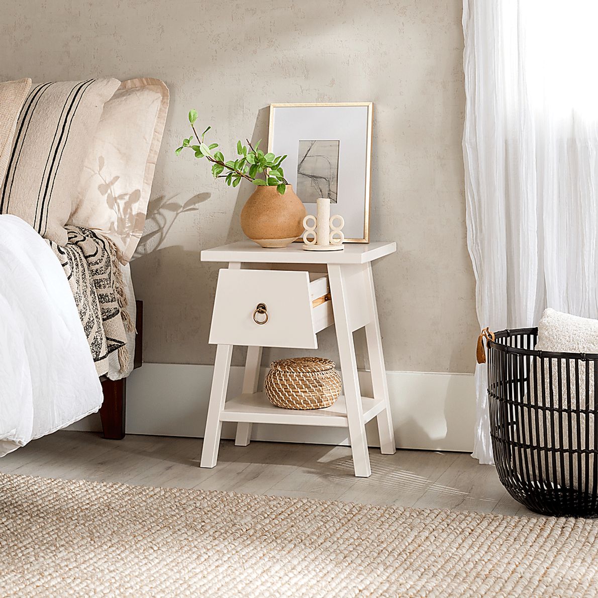 Cookacre Ivory Nightstand - Rooms To Go
