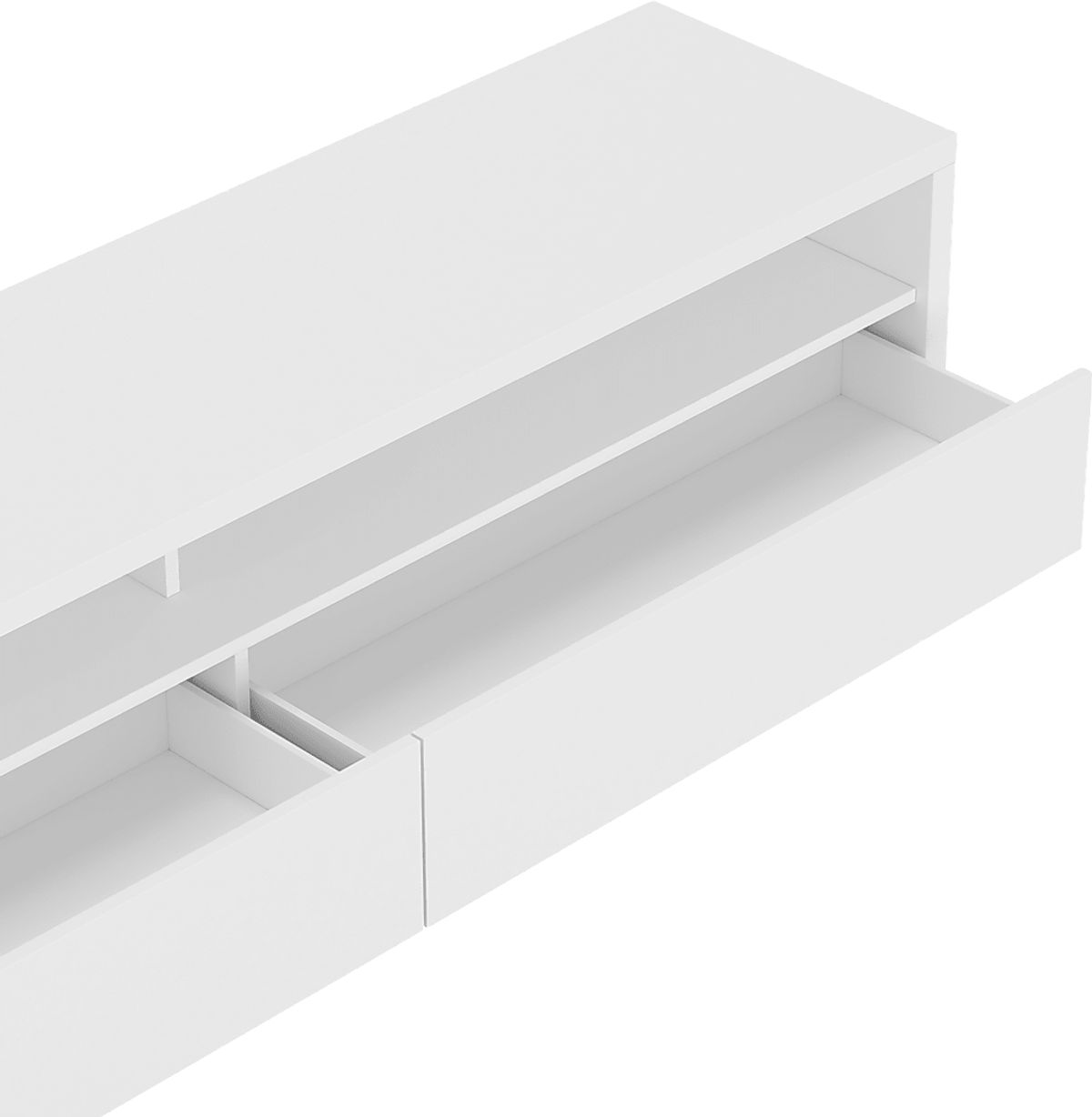 Coolcreek White Colors,White 70" Console | Rooms to Go