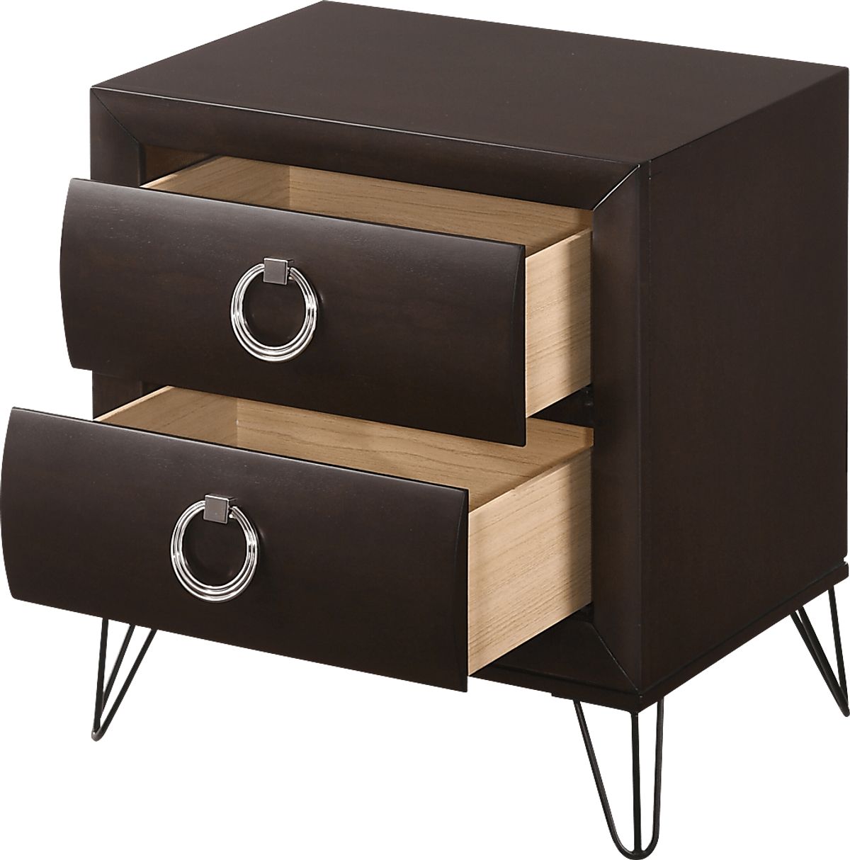 Copasaw Brown Dark Wood Nightstand | Rooms to Go