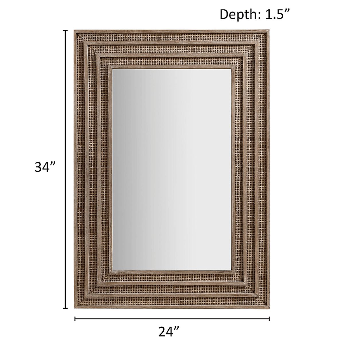 Copperleaf Brown Mirror | Rooms to Go