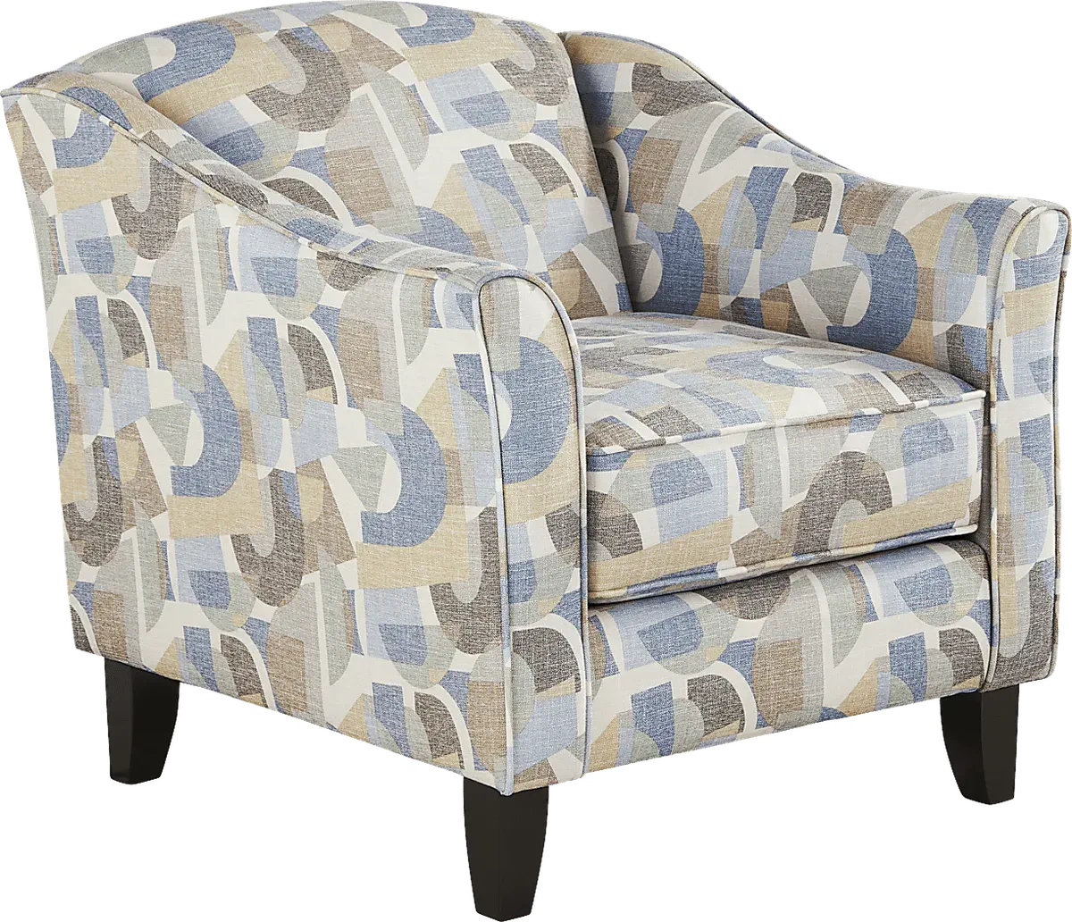 Coralville Blue Twill Accent Chair | Rooms to Go