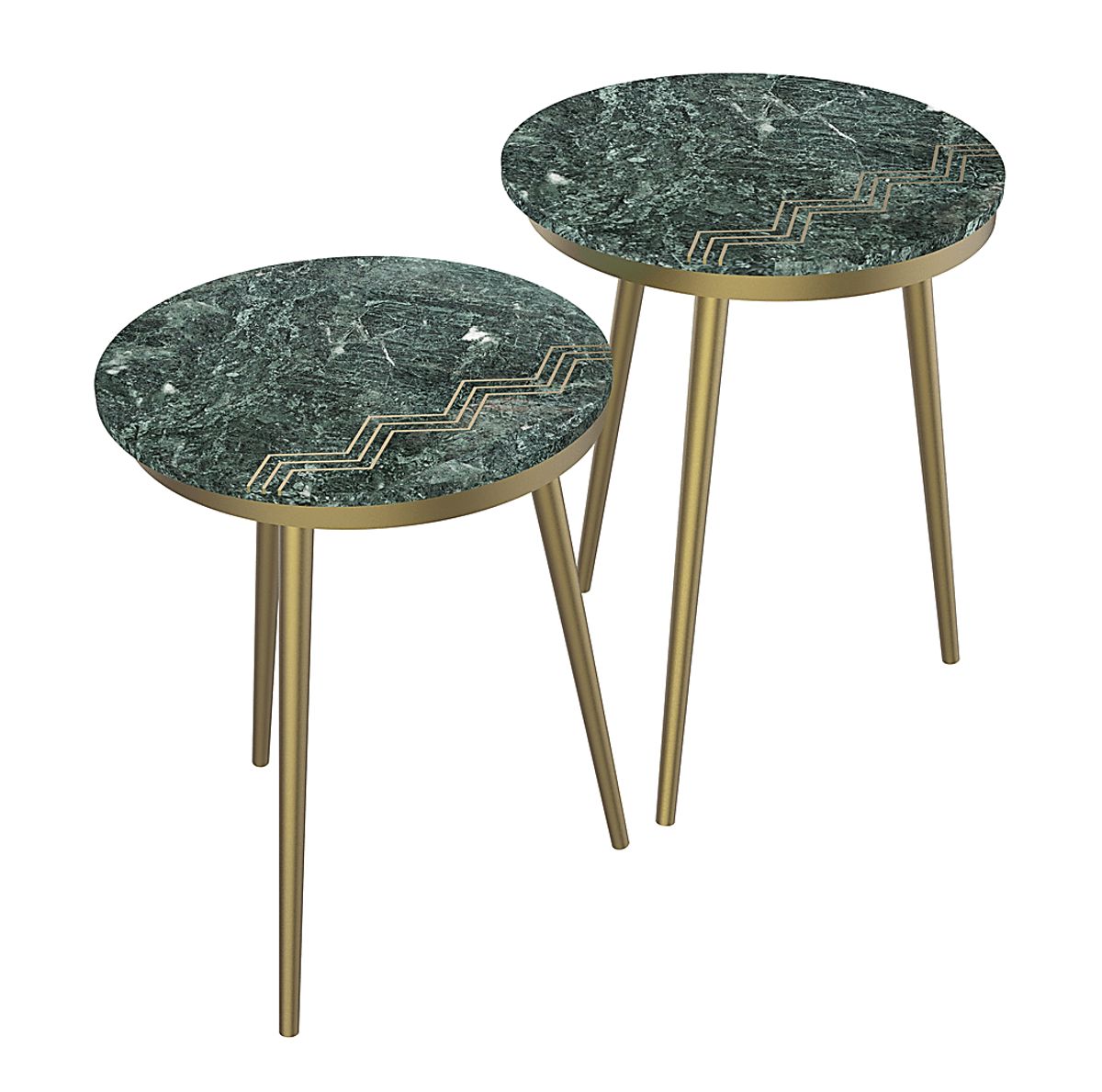 Corelana Green Colors Nesting Tables, Set Of 2 | Rooms to Go