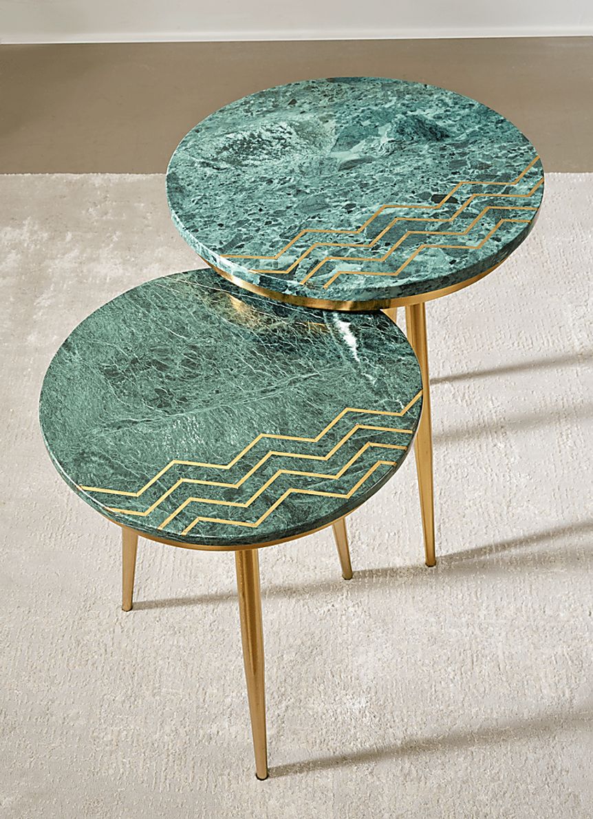 Corelana Green Nesting Table, Set of 2 - Rooms To Go