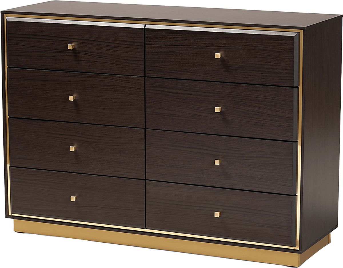 Corenna Dark Wood Sangria Espresso Brown Dresser | Rooms to Go