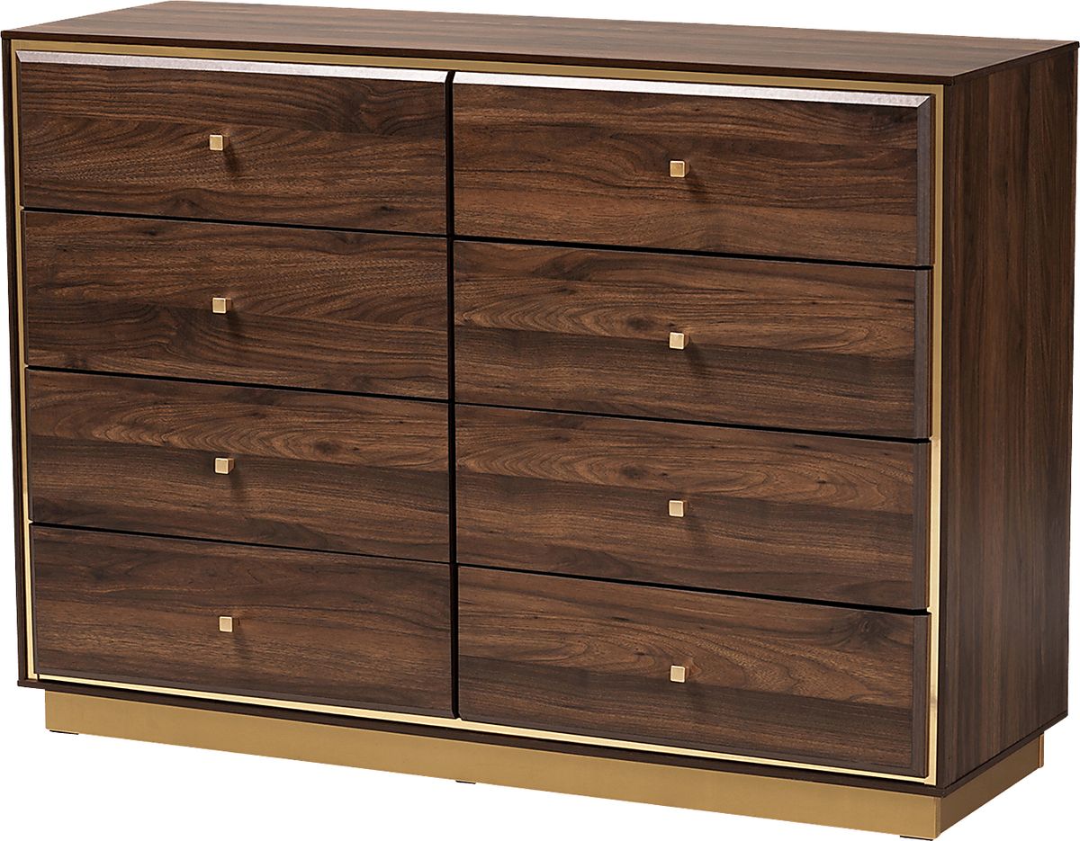 Corenna Walnut Dark Wood Dresser | Rooms to Go