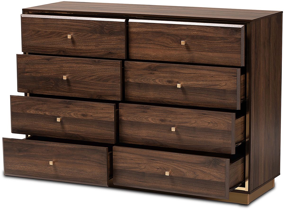 Corenna Dark Wood Sangria Walnut Brown Dresser | Rooms to Go