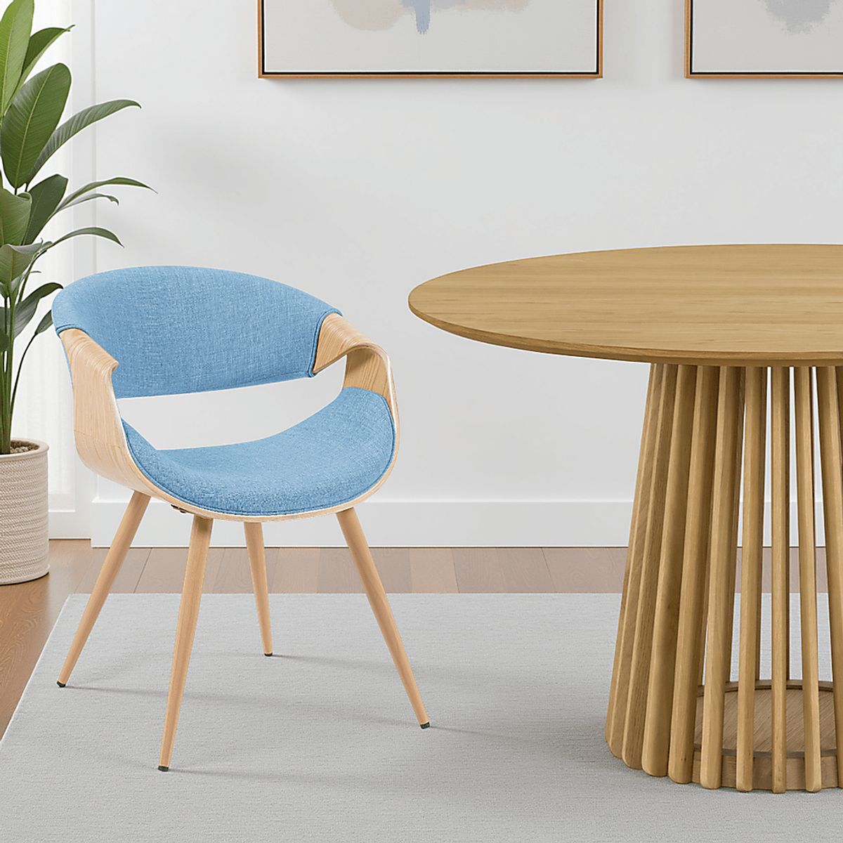 Coreworks Blue Polyester Fabric Arm Chair | Rooms to Go