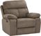 Corinne 3 Pc Stone Beige Microfiber Non-Power Reclining Classic Living ...