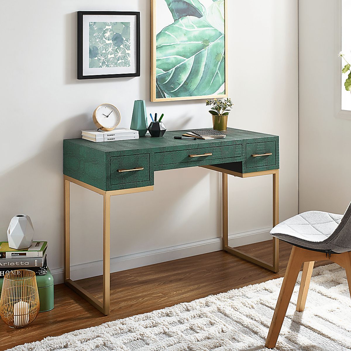 Corlett Green Colors Desk | Rooms to Go