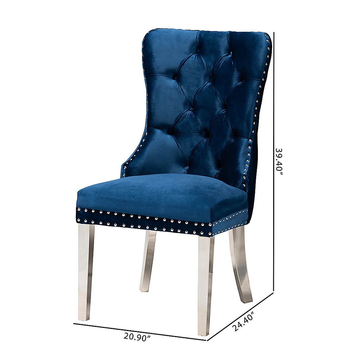Corsten Blue Polyester Fabric Dining Chair | Rooms to Go