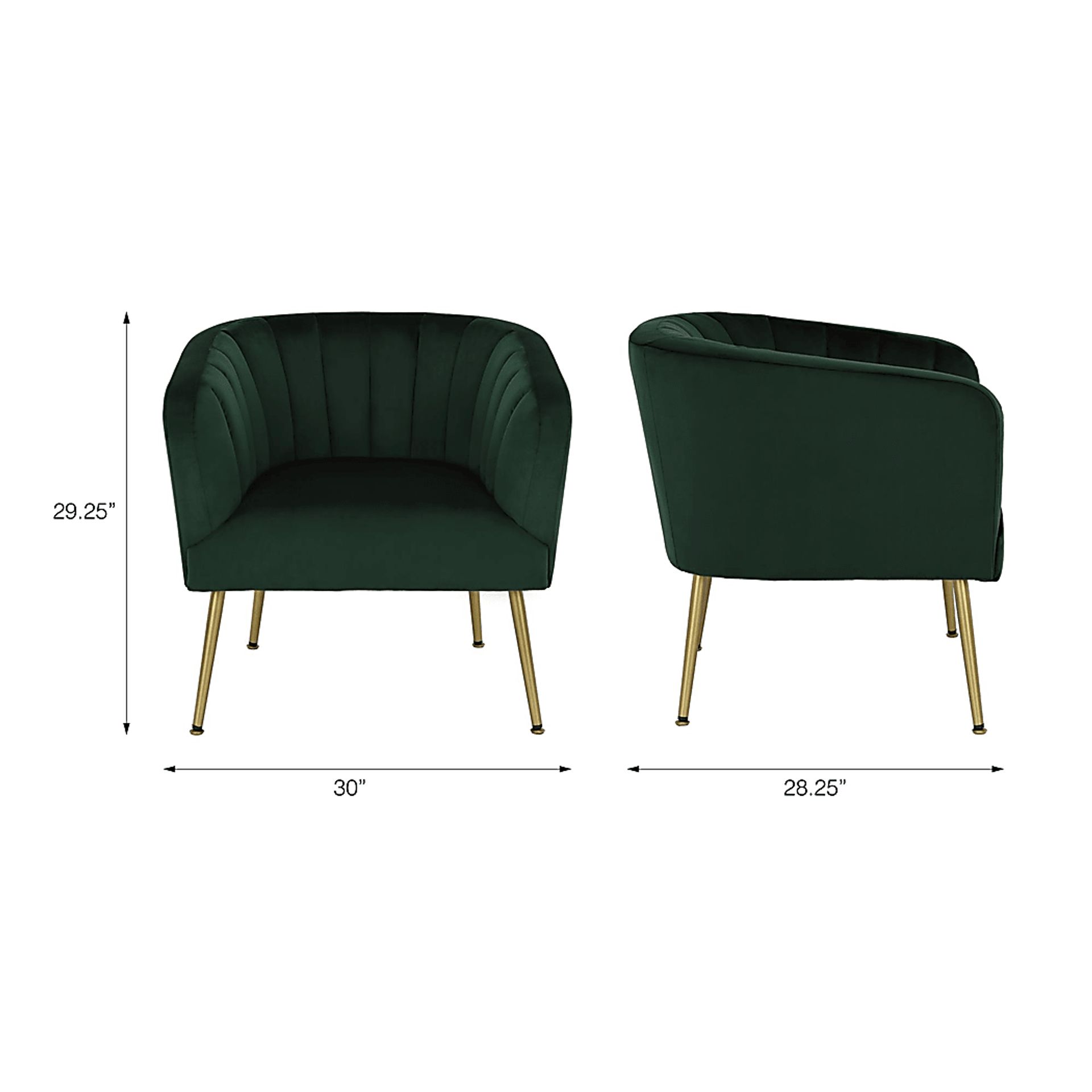 Cosmoliving Green Polyester Fabric Accent Chair | Rooms to Go