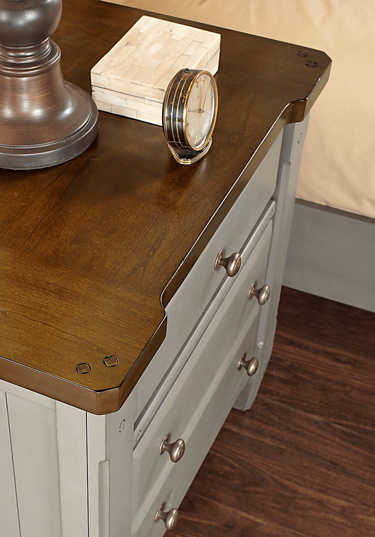Cottage Town Gray Nightstand | Rooms to Go