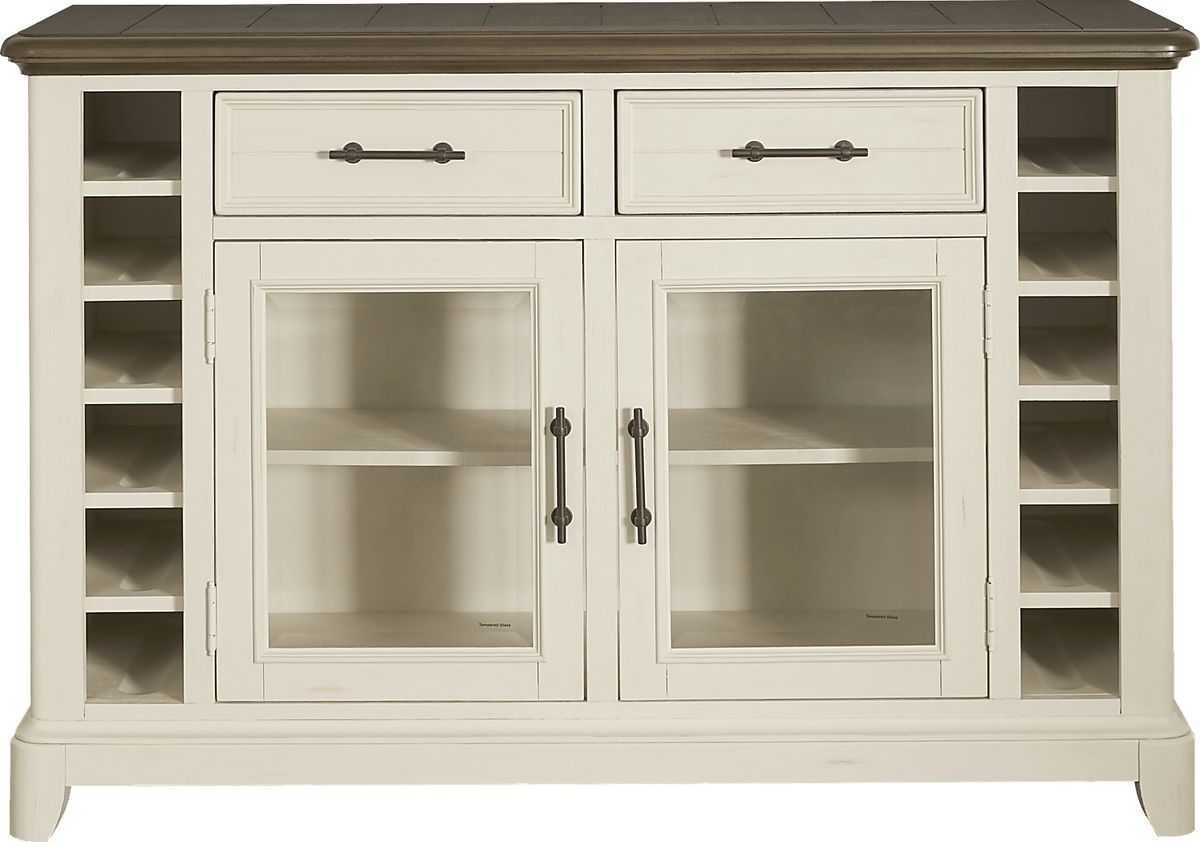 Country Lane White Colors,White Server | Rooms to Go