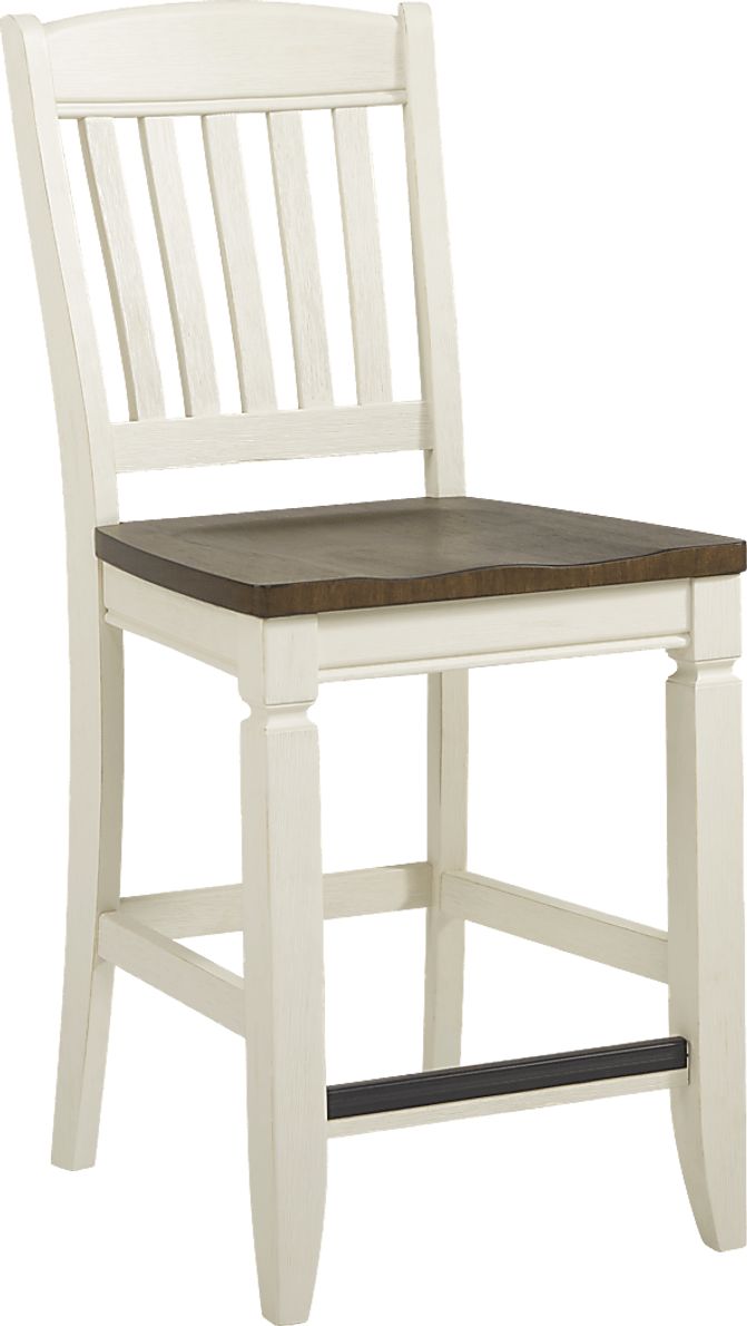 Country Lane White Colors,White Slat Back Counter Height Stool - Rooms ...