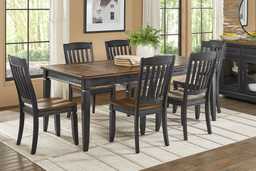 Country Lane 5 Pc Black Black,Colors Dining Room Set With Rectangle ...