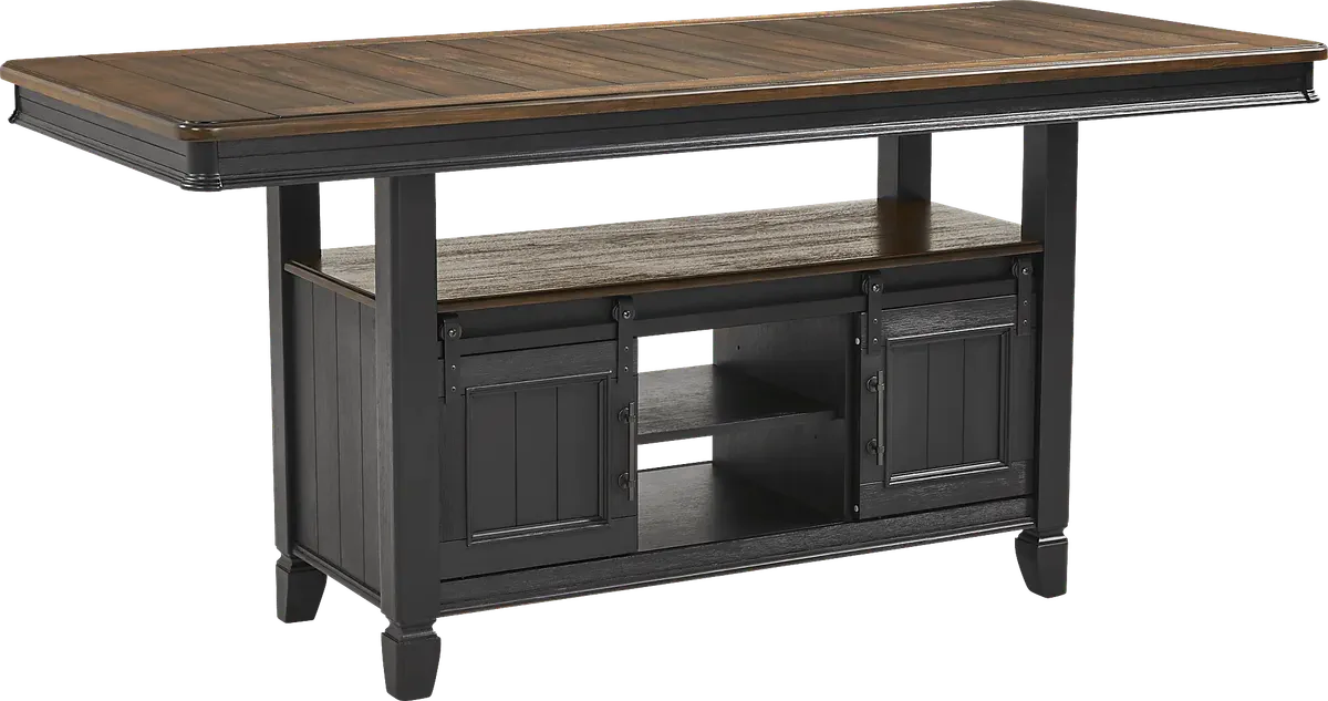 Country Lane 5 Pc Black Black,Colors Dining Room Set With Counter ...