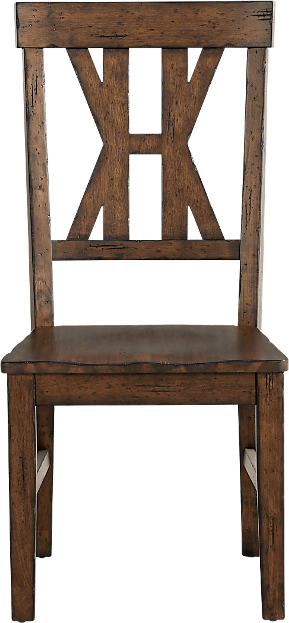 Covered Bridge 5 Pc Tobacco Dark Wood Beige Dining Room Set With Dining ...