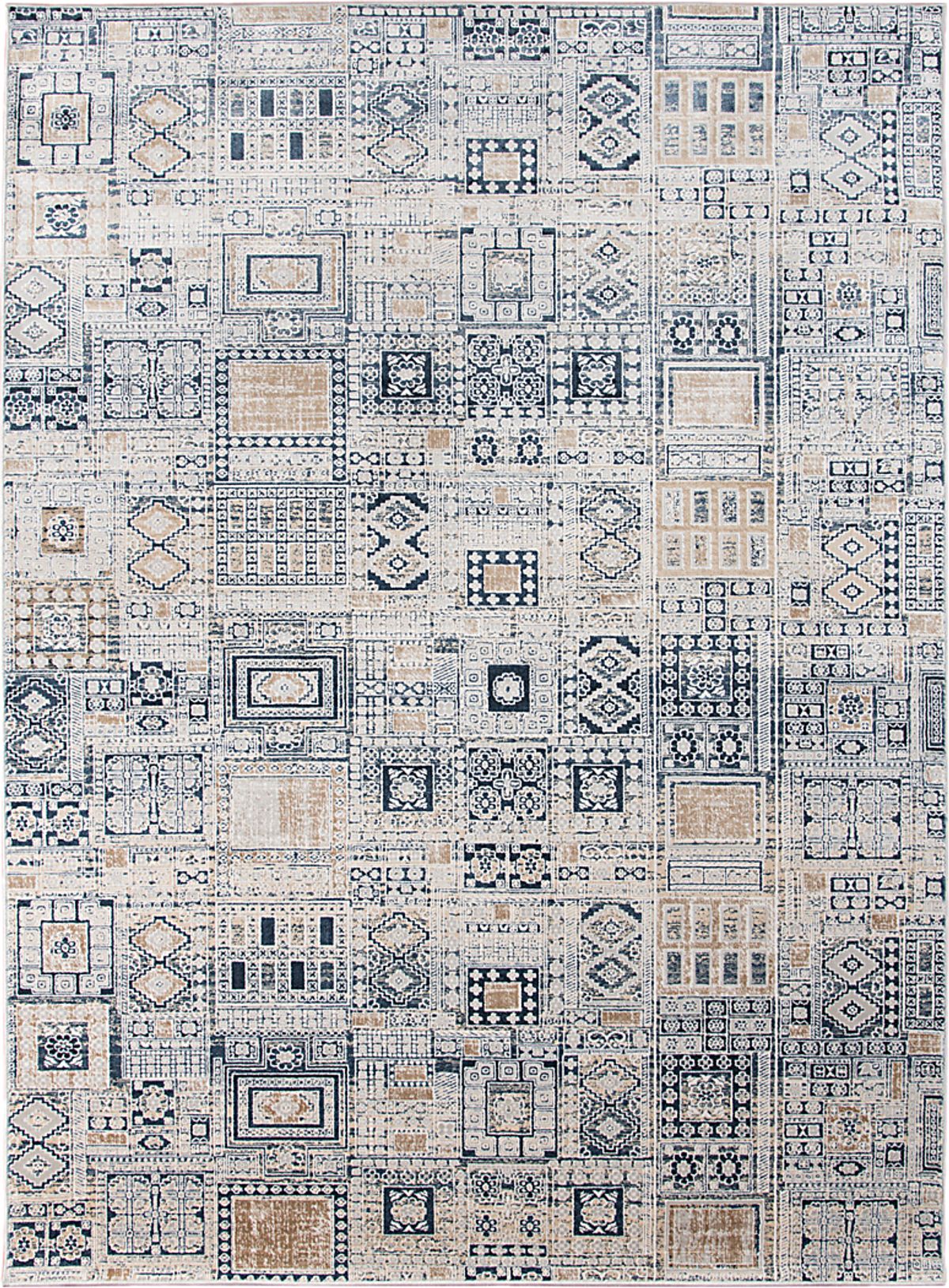 Cowle Gold,Navy Blue,Yellow Rugs | Rooms to Go