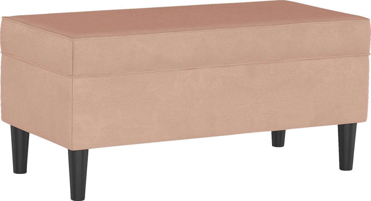 Creamy Hues Pink Storage Bench - Rooms To Go