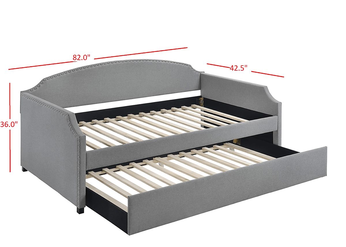 Cresheim Gray Polyester Fabric Daybed | Rooms to Go