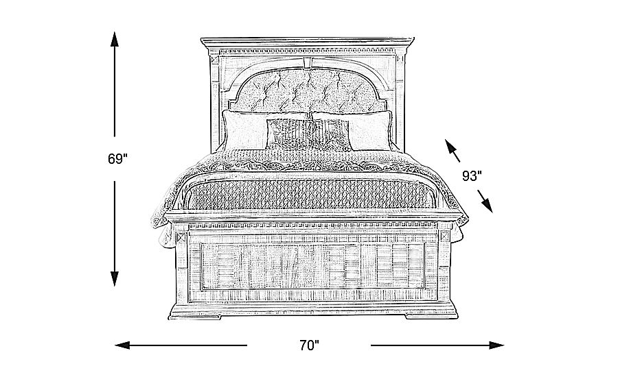 Crestwell Manor White 3 Pc Queen Bed - Rooms To Go